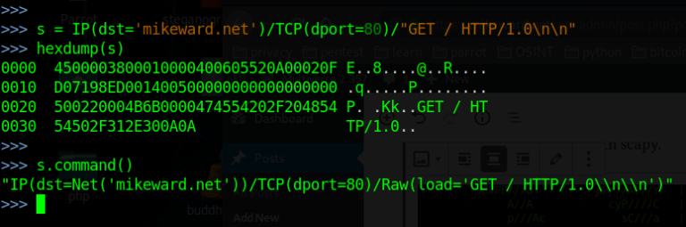 Scapy: crafting packets – Multiverse 2.357 Scapy: crafting packets – Multiverse 2.357